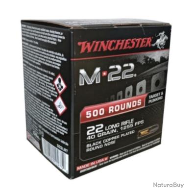 500 Winchester M22 - 40gr LEAD ROUND NOSE - Munitions - Balles 22LR ...