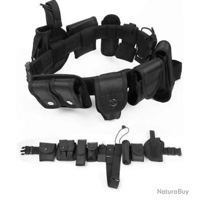 Ceinturon tactique complet entièrement équipé en cordura noir: 10 ...