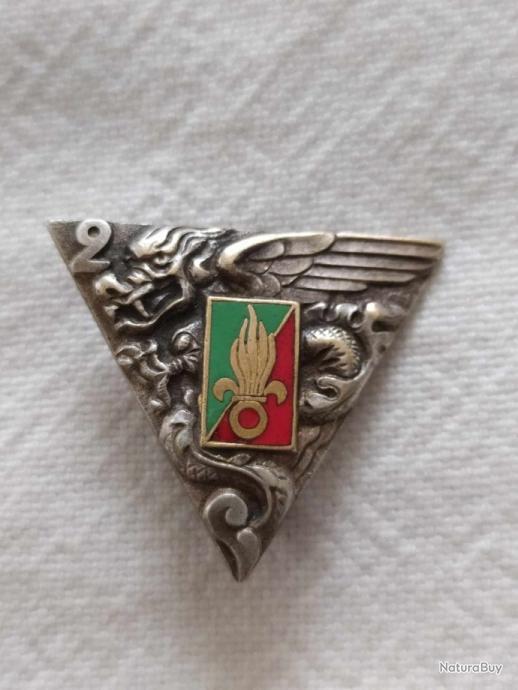INSIGNE 2 REGIMENT ETRANGER PARACHUTISTE 2REP LEGION ETRANGERE ARTHUS ...