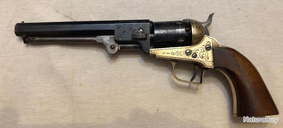 Revolver COLT 1848 DRAGOON Cal.31 gravé - Revolvers à poudre noire ...