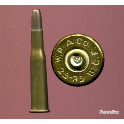 .25-35 WCF Winchester - marquage : WRACo 25-35 WCF - balle cuivre étamé ...