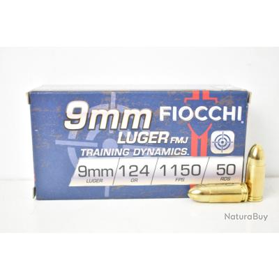 1000 Munitions Fiocchi Training 124gr cal. 9X19 - Munitions de Catégorie B (13065888)