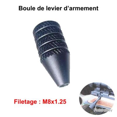 Boule levier d'armement moleté M8x1.25 - Boules de levier d'armement ...