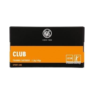 Munitions RWS club cal.22lr 40gr 2.6g par 50 - Munitions - Balles 22LR ...
