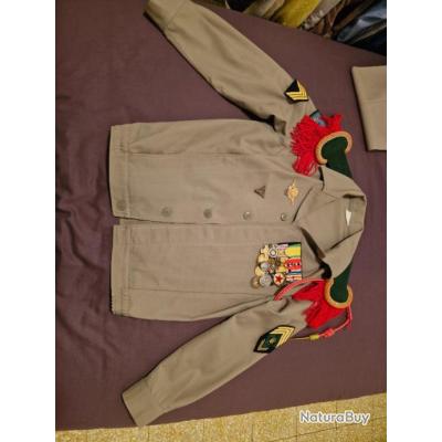 Rare uniforme complet de parade des commando montagne GCP 2 REP ...