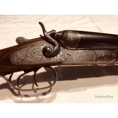 Très beau Fusil à Chiens Juxtaposé Pieper- Calibre 12/70 - Superbe ...
