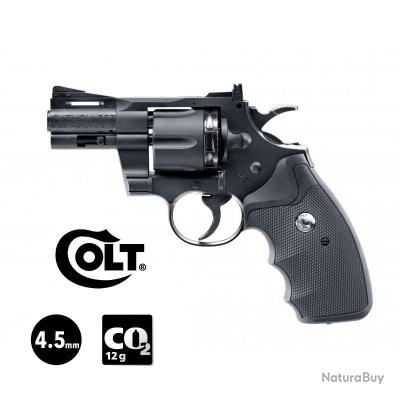REVOLVER COLT PYTHON 2.5" Noir - 4.5mm PLOMB ou BB - CO² - Revolvers ...