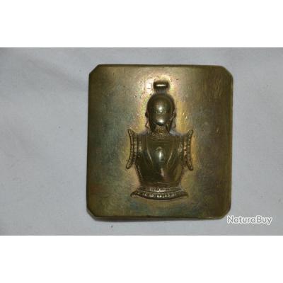 PLAQUE DE SHAKO Mle 1860 GENIE-SECOND EMPIRE-CRIMEE-ITALIE-MEXIQUE ...