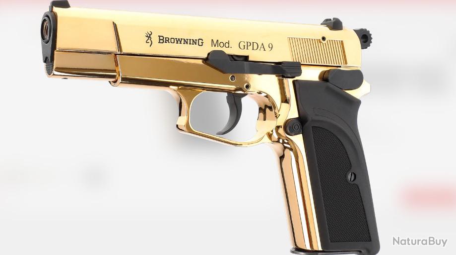 PIST BROWNING GPDA 9 CAL 9MM PAK - GOLD - Pistolets d'alarme (13096954)