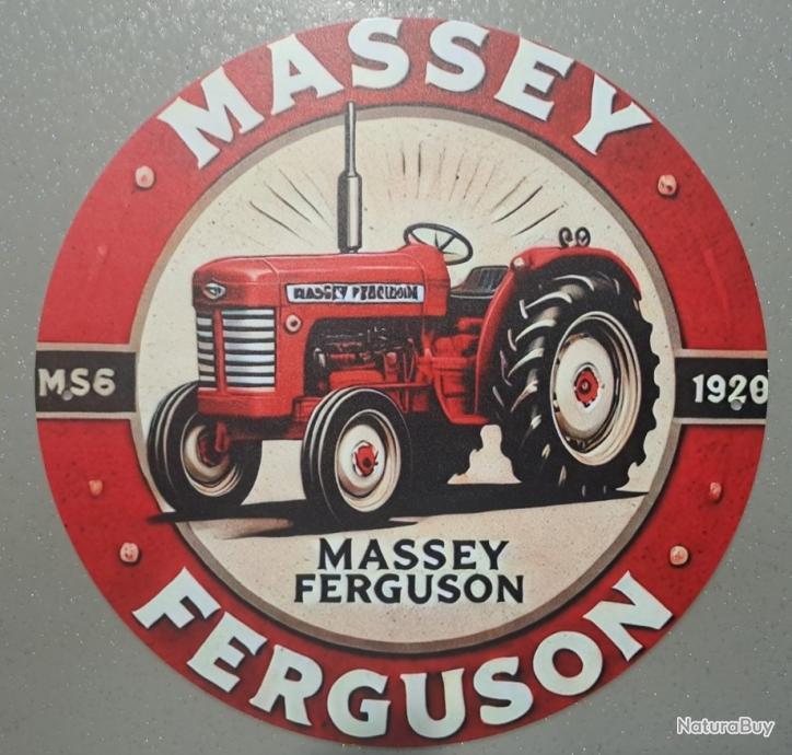 Plaque decoration en alu panneau vintage TRACTEUR MASSEY FERGUSON ...