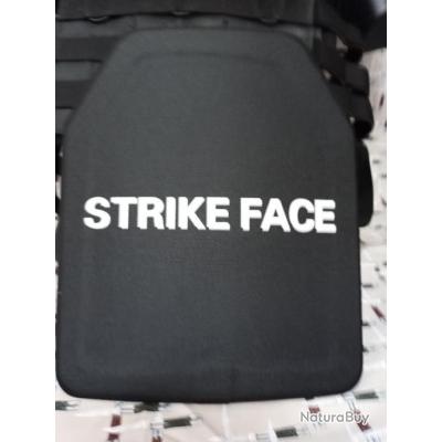 Paire de Plaques Balistique Acier NIJ3A coins coupé + plaques Anti ...