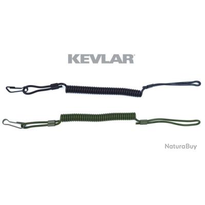 Dragonne réglementaire Kevlar® pour arme de poing Noir - Dragonnes pour ...