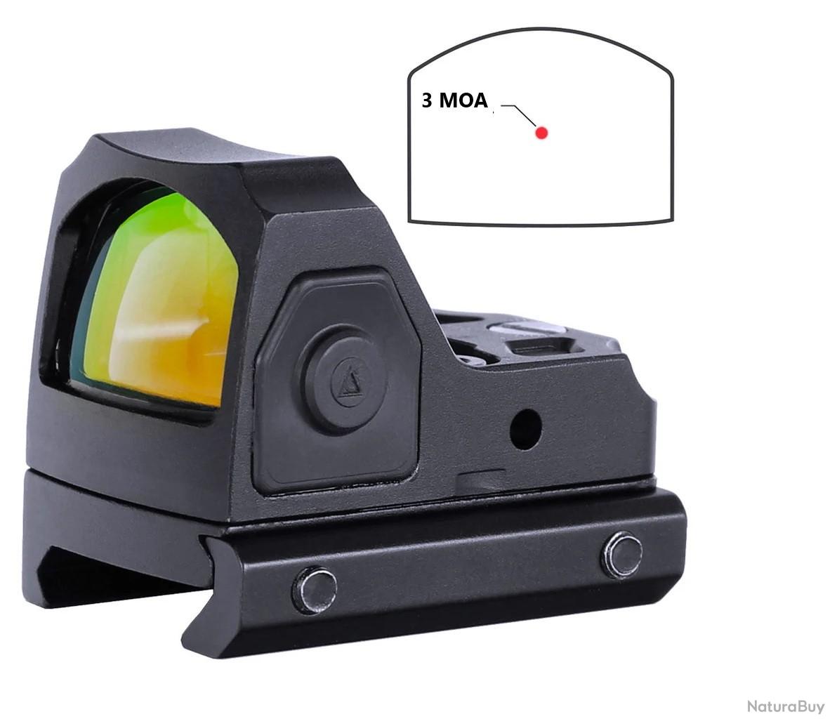 Micro red dot point rouge pour rail picatinny avec platine pour montage glock - Points rouges de ...