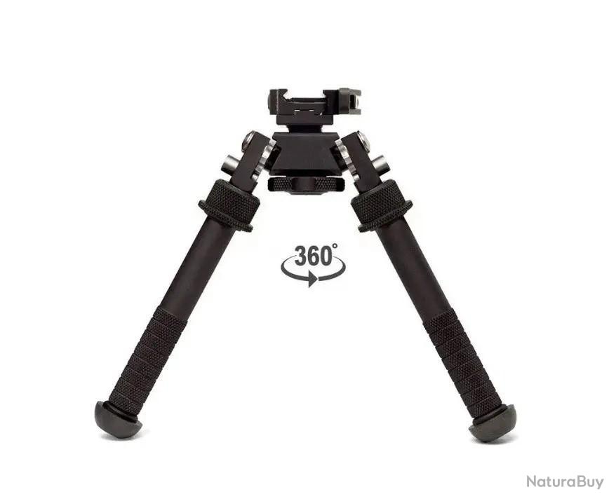 Bipied tactique rotatif et pivotant avec fixation attache rapide pour ...