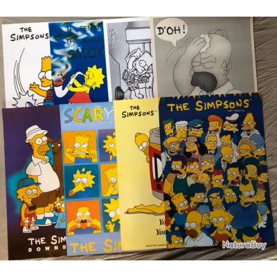Affiche, poster, Lot N°1 de 8 Affiches THE SIMPSONS 43 x 61 cm - Objets ...