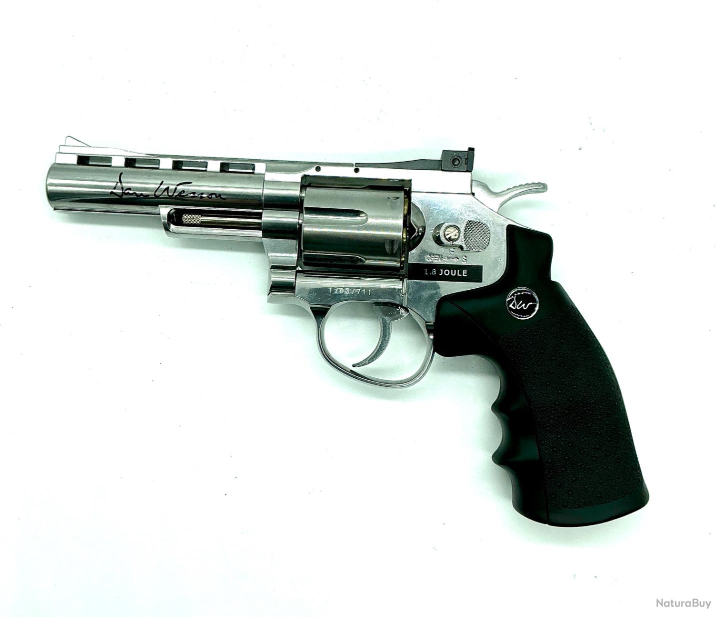 Revolver Dan Wesson 357 Magnum Inox 6 mm CO2 AIRSOFT FULL MÉTAL AVEC ...