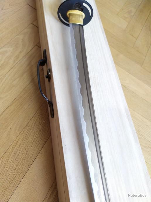 Katana Soshu Kitae véritable sabre forgé à la main lame damas 512 ...