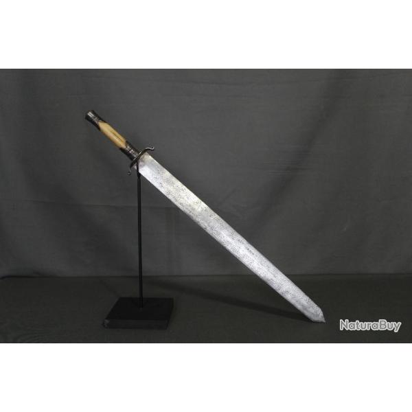 Rare glaive (épée courte) Vietnamien, poignée os - Vietnam/Chine du Sud ...