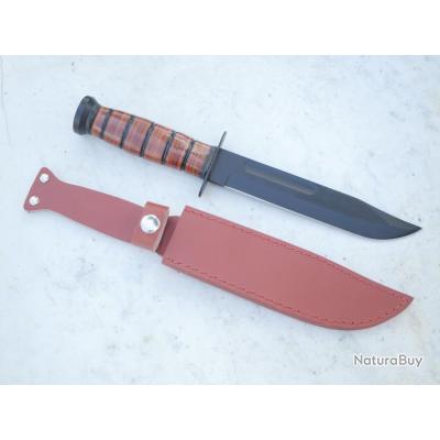 Bon et solide couteau de taille moyenne type KABAR - ref EBR24CHA008 ...