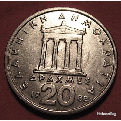 Grece piece de 20 apaxmai 1988 ttb - Monnaies (13180831)