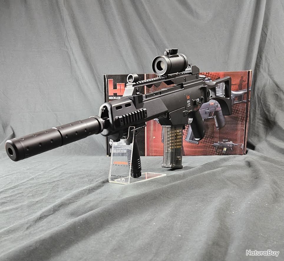 PISTOLET "HECKLER&KOCH G36 C" - Cal BBS 6MM - ELECTRIC - FULL AUTO ...