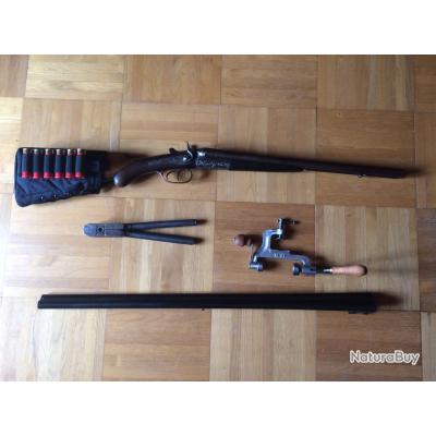Fusil de chasse et coach gun / 2 paires de canons / calibre 16 - Fusils ...