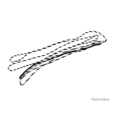 Cordes d'arcs Flex Fast Flight Longbow Flemish 66" Black/White 18 - Cordes d'arc (13189632)
