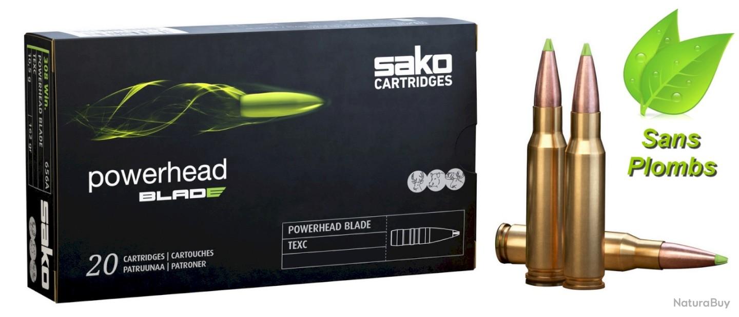 Munitions SAKO Cal.300win. mag. powerhead Blade pro 11.3g 175gr par 20 ...