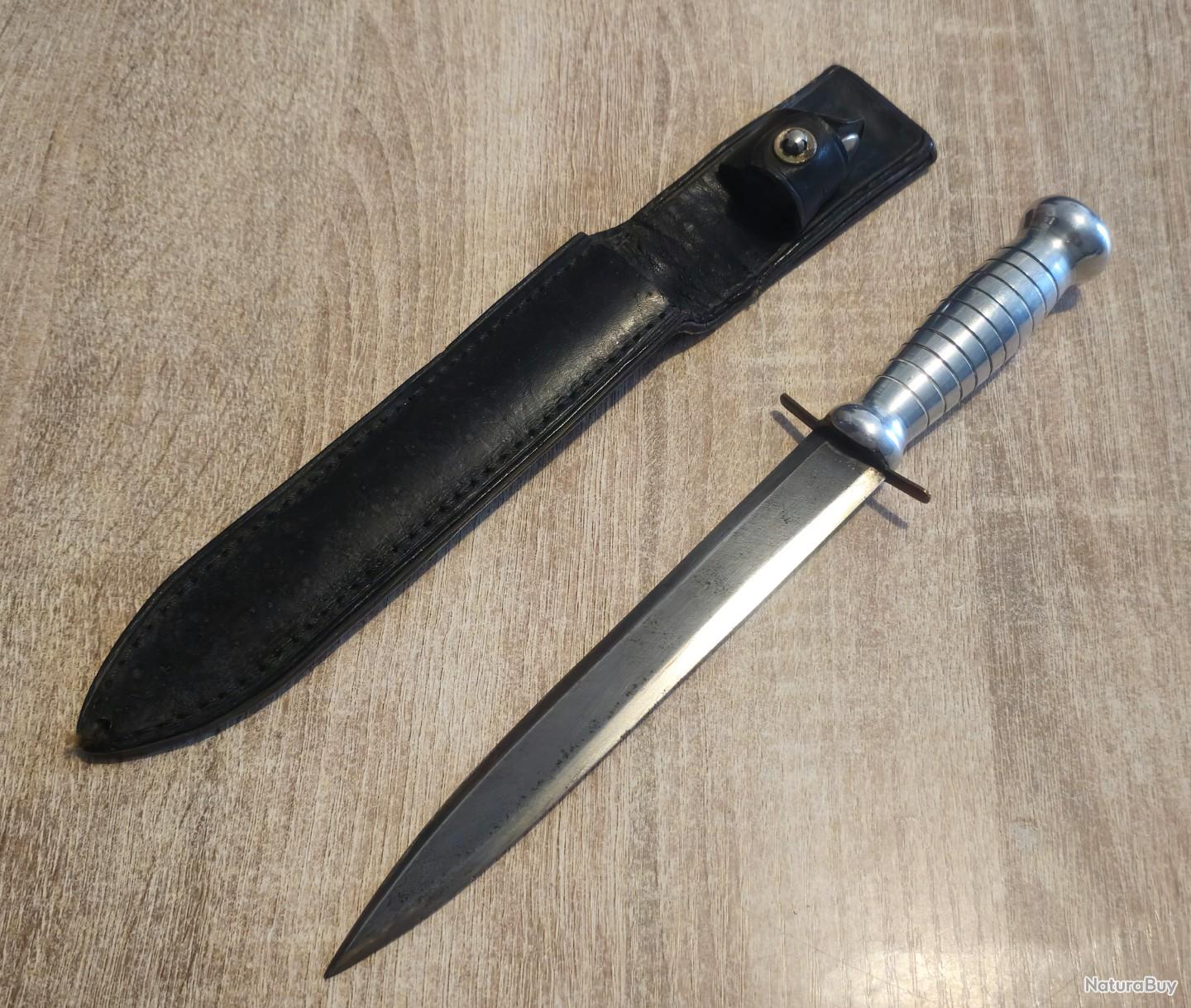 Magnifique couteau de lancer commando modèle rare double tranchant ...