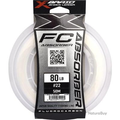 X BRAID X023 FC ABSORBER - 100 LBS - 50m - Shock Leader (13221095)