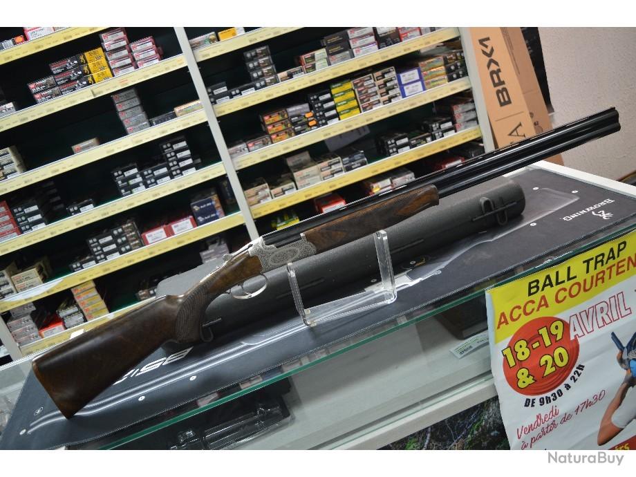 FUSIL SUPERPOSE CHAPUIS C 35 LIGHT ROUND DESIGN CALIBRE 12/76 CANON DE ...