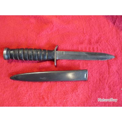 Poignard de combat us pal lame et fourreau metal ww1 - Couteaux et ...