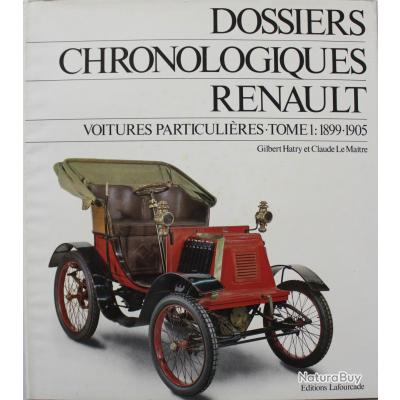 Album Dossiers Chronologiques Renault : Voitures particulières - Tome 1 ...