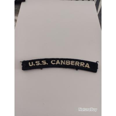 Patch armée us navy TAB USS CANBERRA ORIGINAL - Insignes en tissu ...