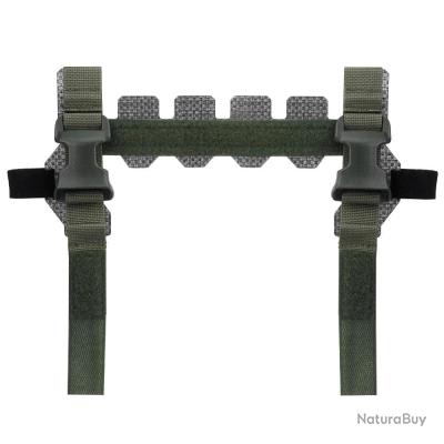 Adaptateur porte-plaque tactique AVS MBAV molle - Ranger green - Gilets ...