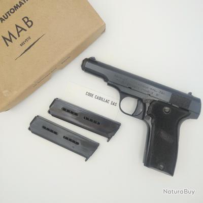 Pistolet MAB modèle D 7.65 32ACP - 2 chargeurs - boîte d'origine ...