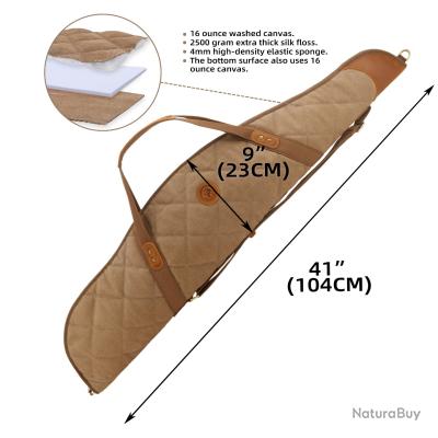 Sac de rangement en cuir brodé pour fusil -*41"(with Scope gun)BN ...