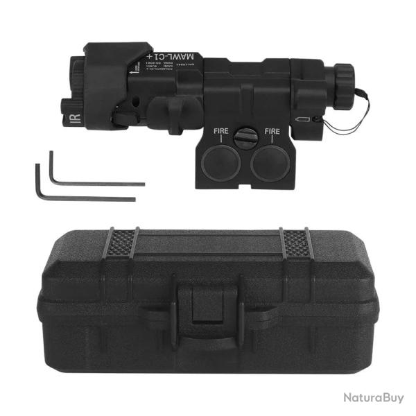 Tactical Laser Flashlight Combo,Flashlight Rail Mount, Left Right Side-to-side Interchange ...