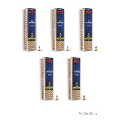 500 CCI C/22LR Short CB 22 29 Grains - 5 Boites de 100 - Munitions ...