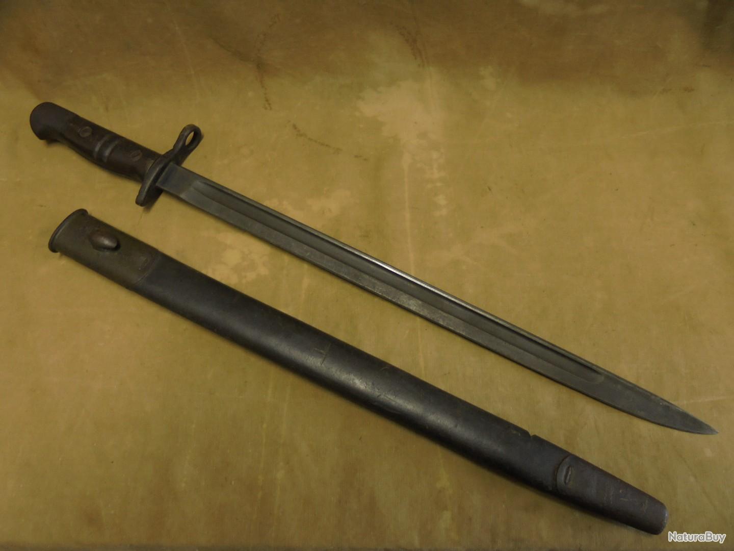 Baïonnette anglaise Pattern 1913 fabrication USA Winchester jus grenier ...