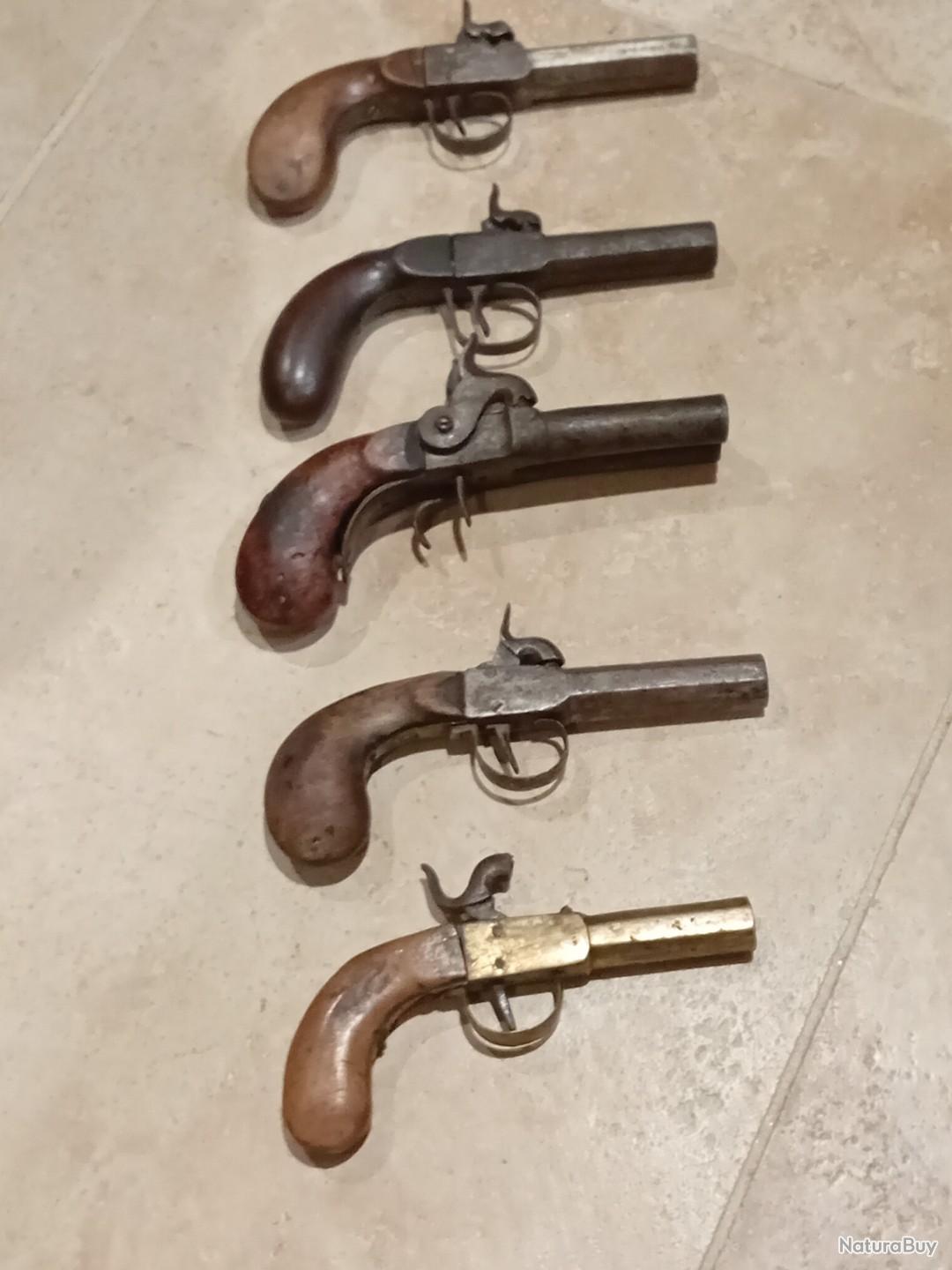 Lots de 5 pistolets à piston - Pistolets à percussion (13285945)