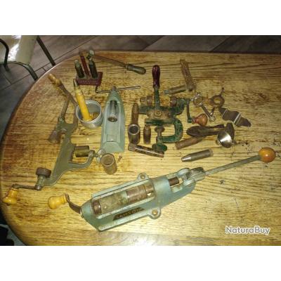 Magnifique lot de désamorceur, recalibreur, sertisseuse et outil Samson ...