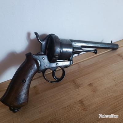 Beau revolver à broche ELG double action cal.11mm. - Pistolets et ...