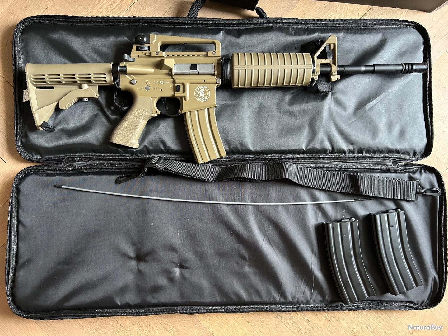 LANCER TACTICAL PRO-LINE METAL GEN-2 M4 M933 COMMANDO AEG, LOW FPS VERSION (TAN) - Fusils d ...