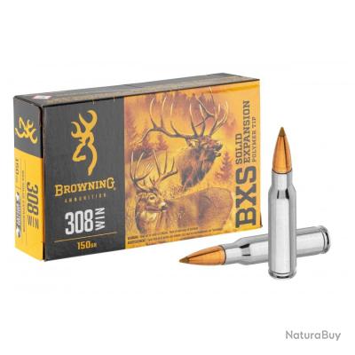 Munitions Browning BXS Calibre 308 Win Mag 180 grains - Balles Calibre ...