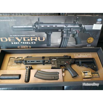 Réplique HK416 D DEVGRU Custom Next Gen Tokyo Marui AEG + 2 batteries ...