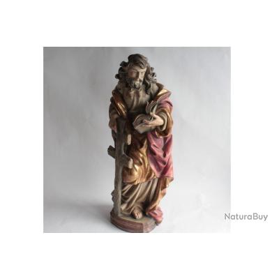 Grande statue Apôtre Saint Philippe bois sculpté - Objets divers (13315010)