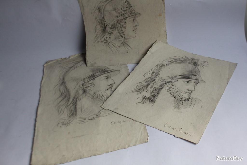 Dessins originaux Soldats romains Eduard Kinkelin - Dessins (13320115)