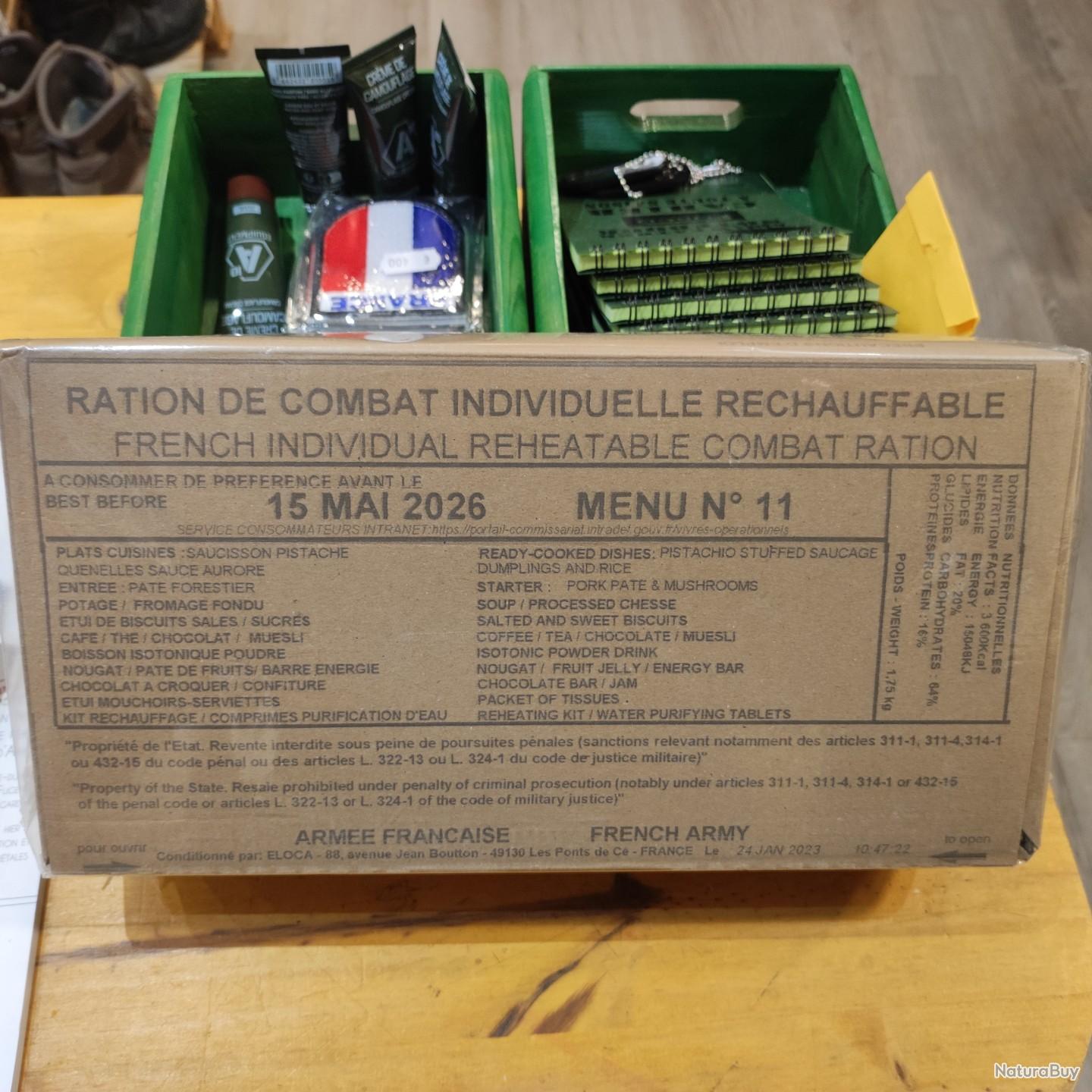 Ration de combat armée française menu numéro 11 - Rations militaires ...