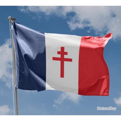 Drapeau Français Croix de Lorraine 90cm - SKX INDUSTRIES - Drapeaux et ...